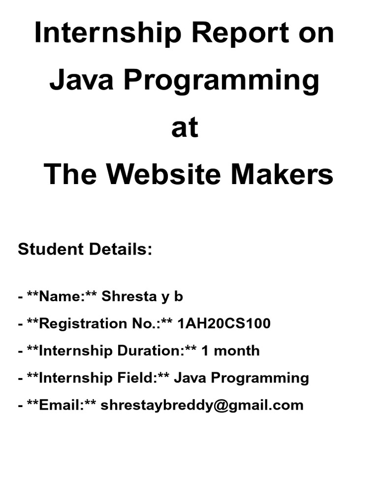 Java Programming Report Docx 20240414 105543 0000 Pdf Object Oriented Programming