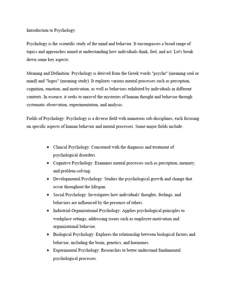 EOP | PDF | Psychology | Perception