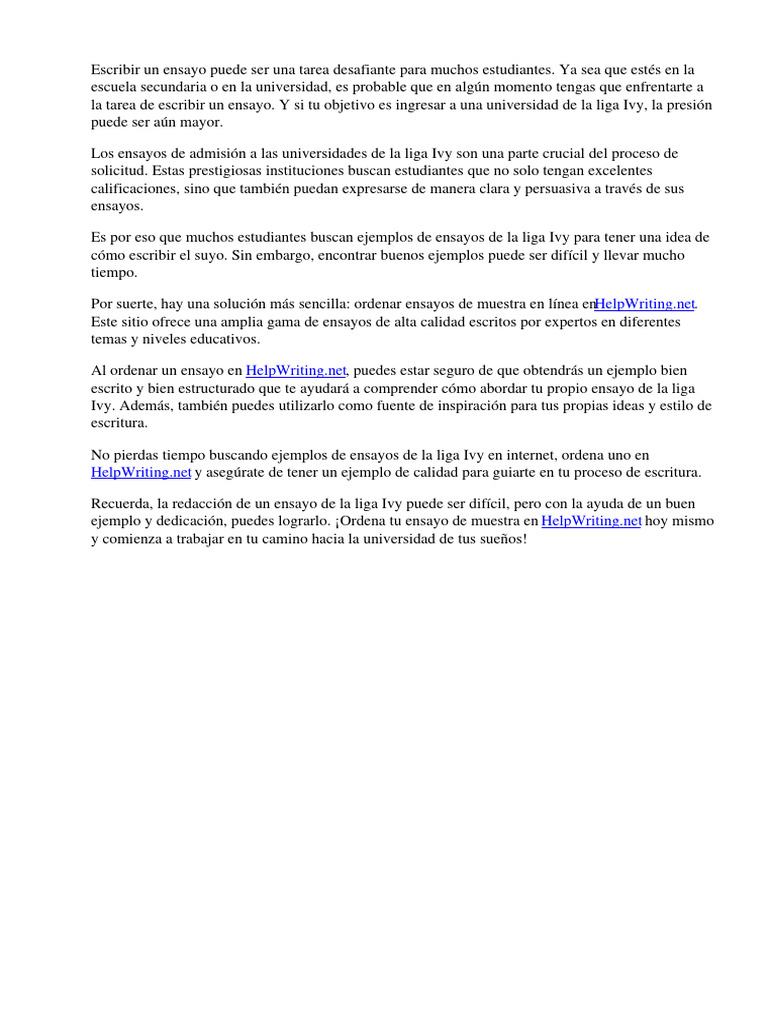 Ejemplos de Ensayos de La Liga Ivy | PDF | Sat