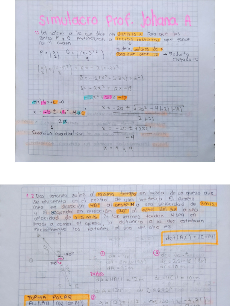 Solucionario Simulacro A | PDF