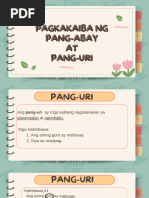 Uri NG Pang-Abay (Panggaano, Panang-Ayon, Pananggi, Pang-Agam) | PDF