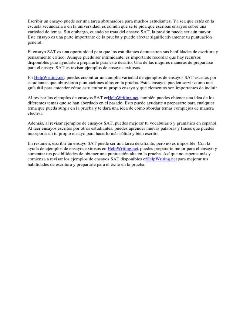 Ejemplos de Ensayos Sat | PDF | Scribd | Electronic Publishing