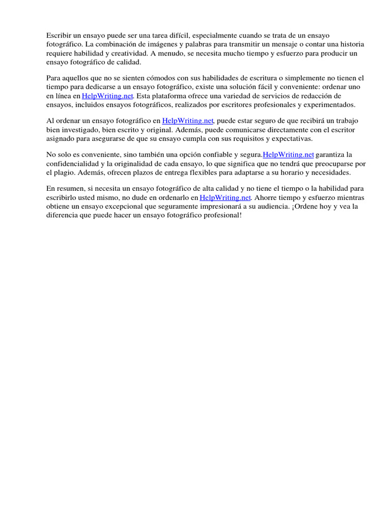 Muestra de Ensayo Fotográfico | PDF | Websites | Publishing