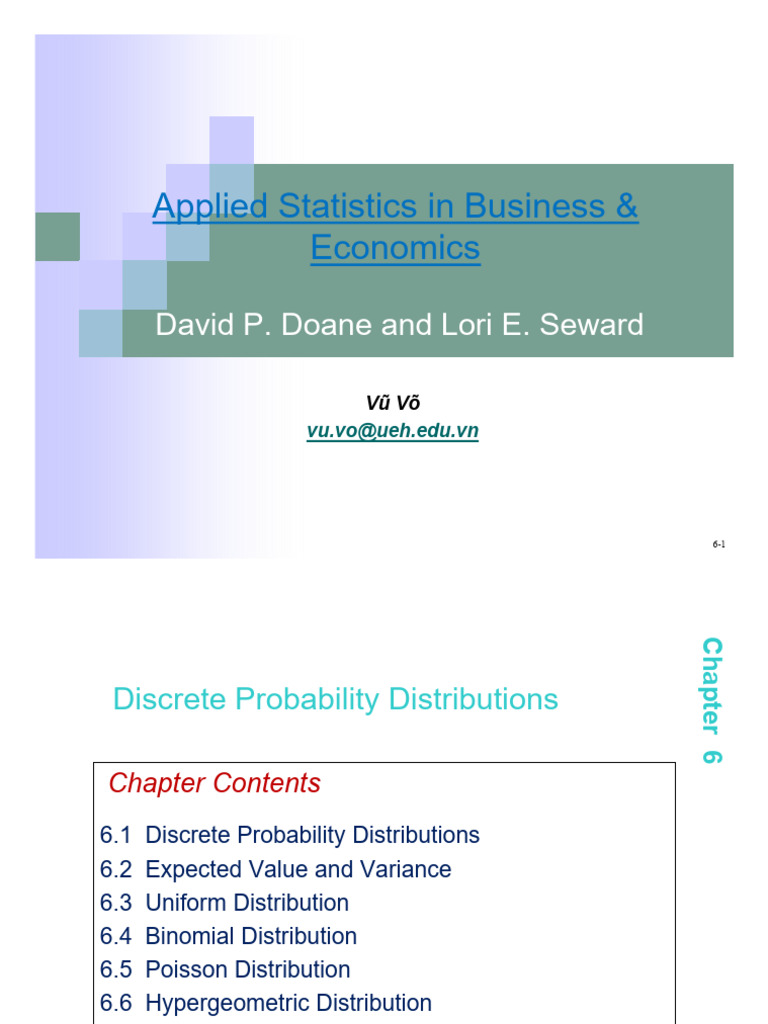 Chap06_PPT | PDF | Probability Distribution | Poisson Distribution