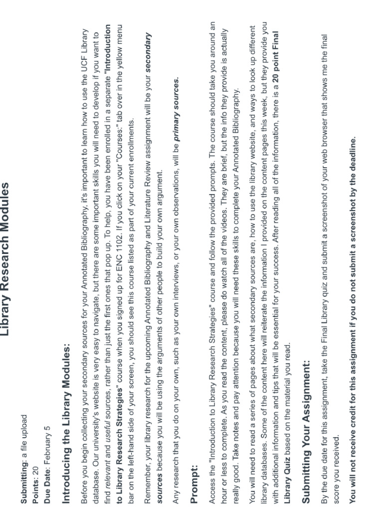 Library Research Module | PDF