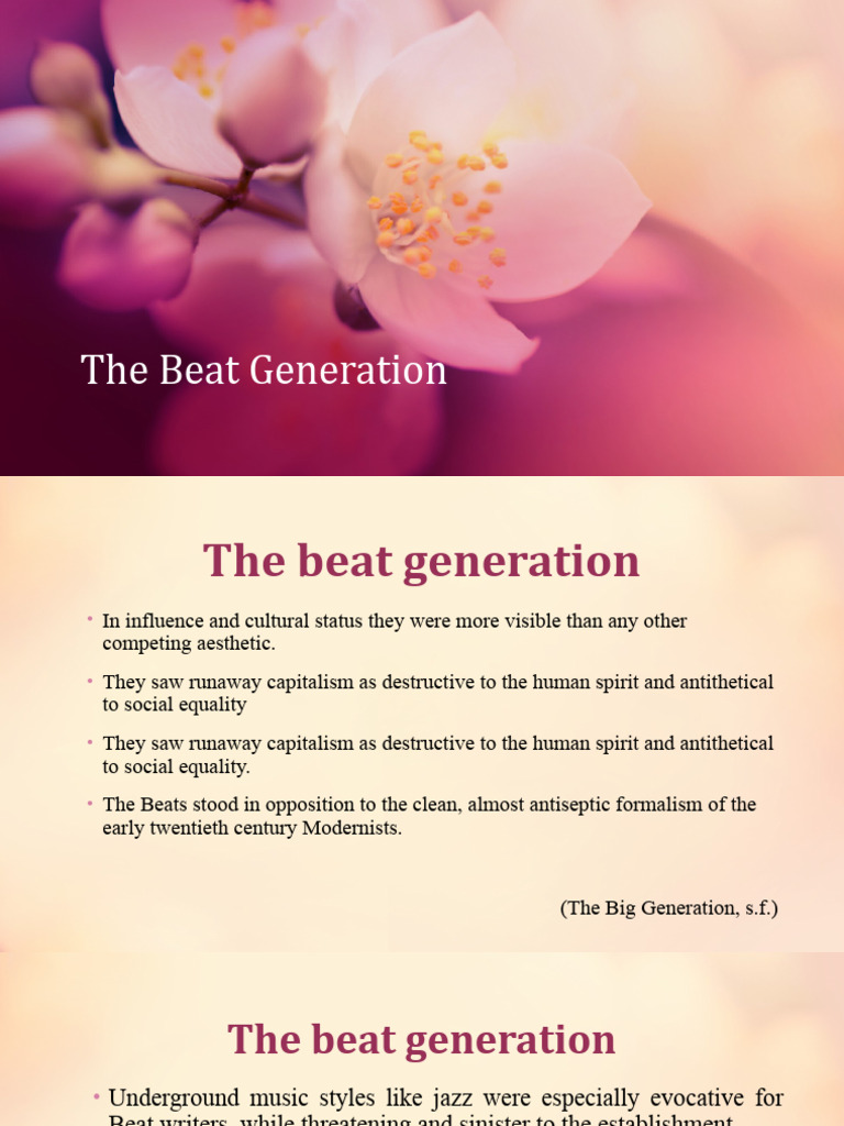 The Beat Generation: Culture and Influence | PDF | Beat Generation ...