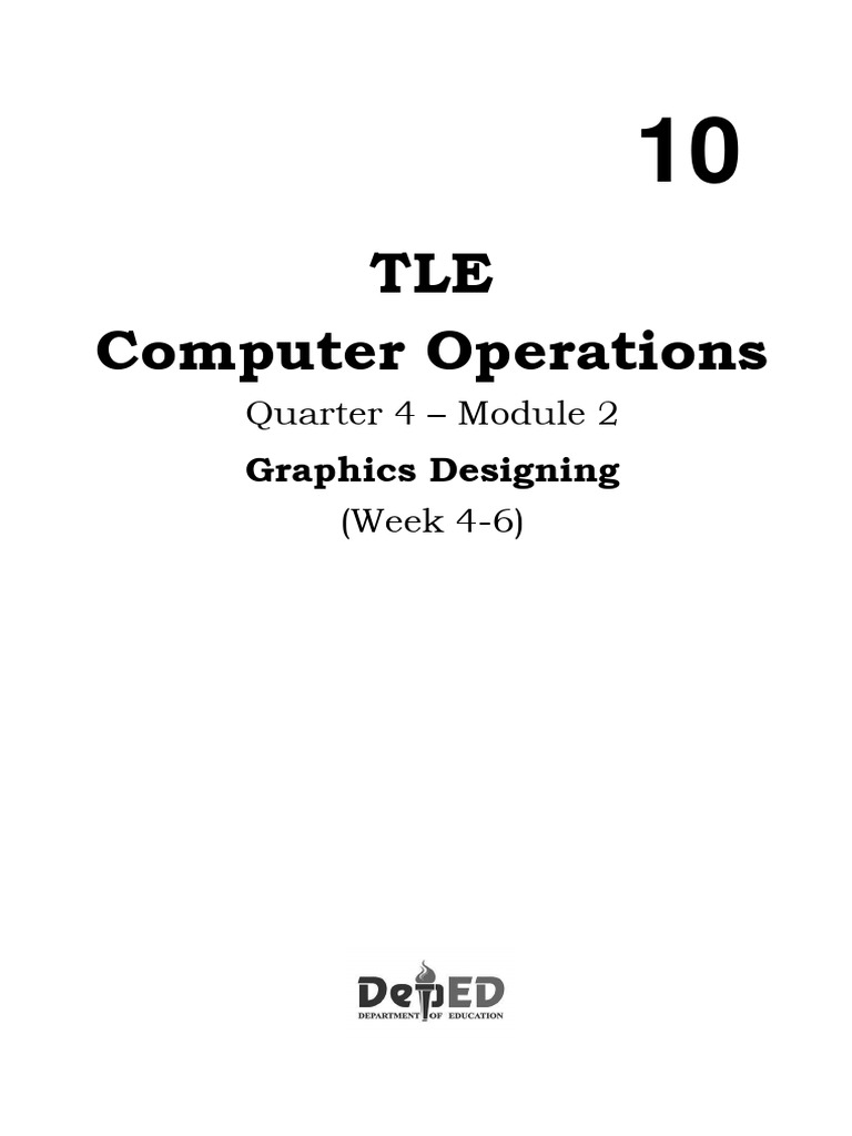 2 - Q4 TLE Computer Operations 10 | PDF | Page Layout | Adobe Photoshop
