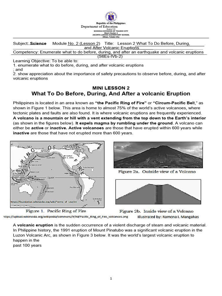 Activity Sheets 4.4 Science 6 - Precautionary - Measures - Before ...