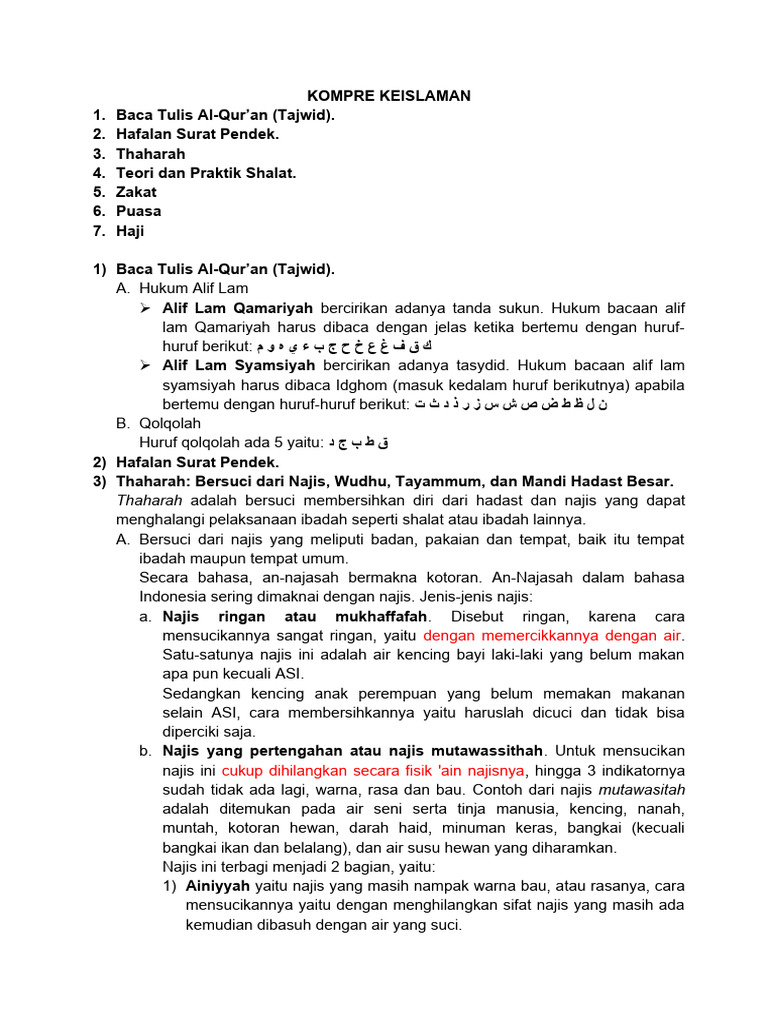 Kompre Keislaman | PDF