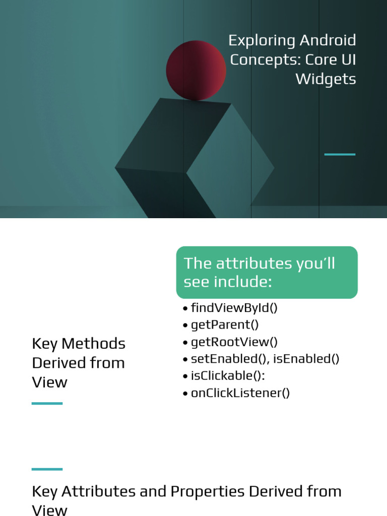 Exploring Android Concepts | PDF | Button (Computing) | Android (Operating System)