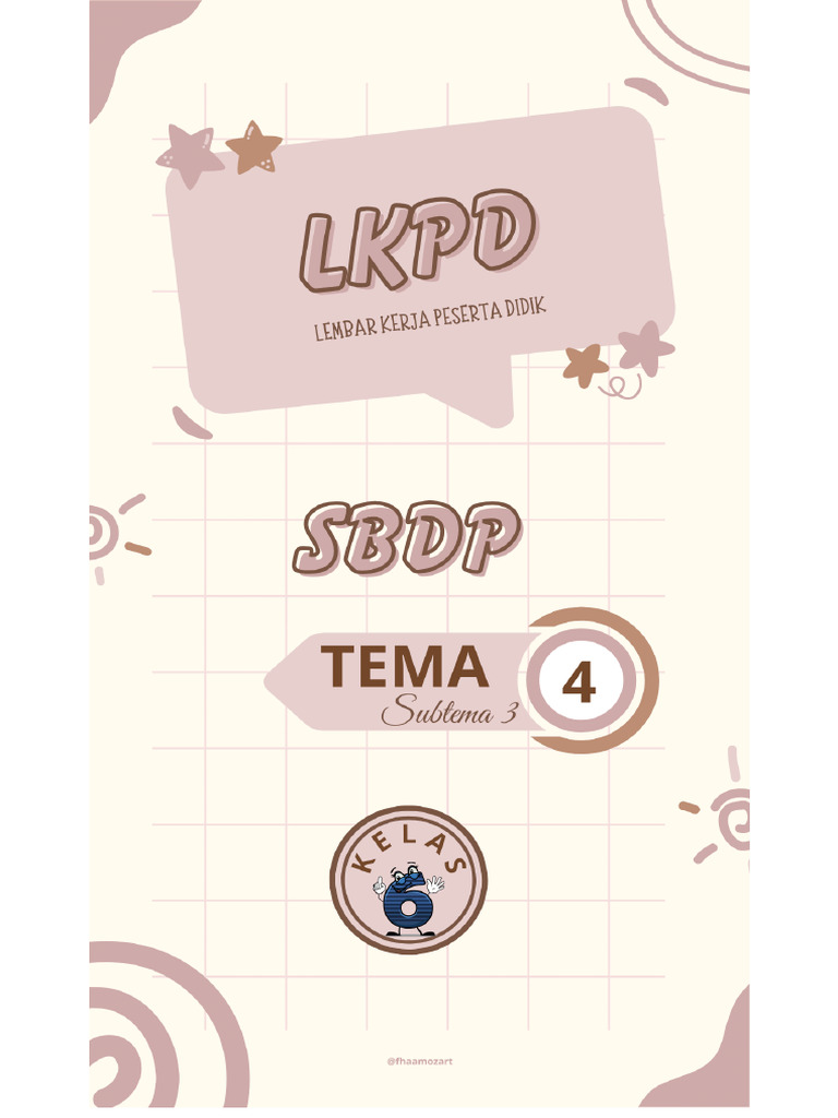 LKPD SBDP Tema 4 Sub 3 Kls 6 | PDF