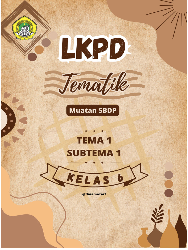 LKPD SPDB TEMA 1 SUB 1 Kls 6 | PDF