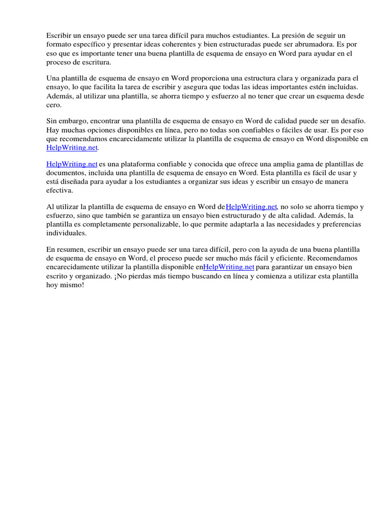 Plantilla de Esquema de Ensayo en Word | PDF | Microsoft PowerPoint ... Plantilla de Esquema de Ensayo en Word | PDF | Microsoft PowerPoint ...