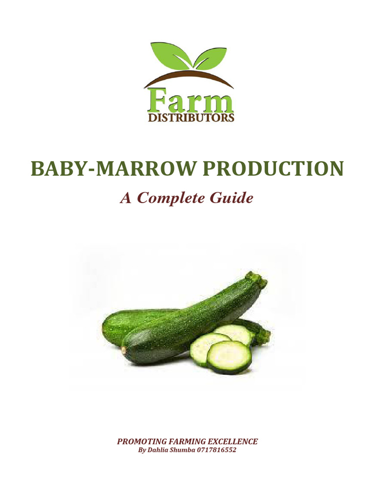 Baby Marrow Complete Guide (1) - 012346 | PDF | Soil | Fertilizer