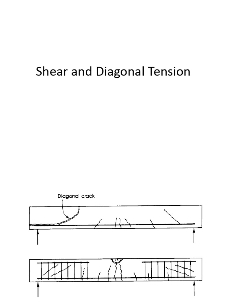 Shear and Diagonal Tension | PDF | Beam (Structure) | Bending