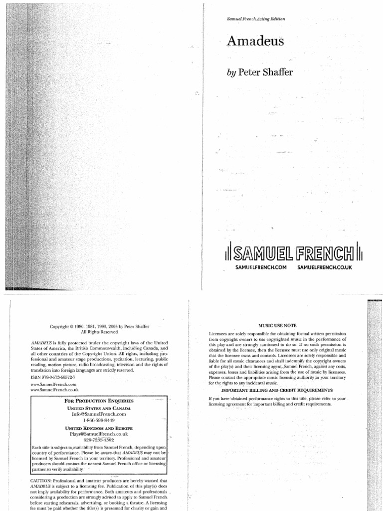 Amadeus Script For Concord | PDF