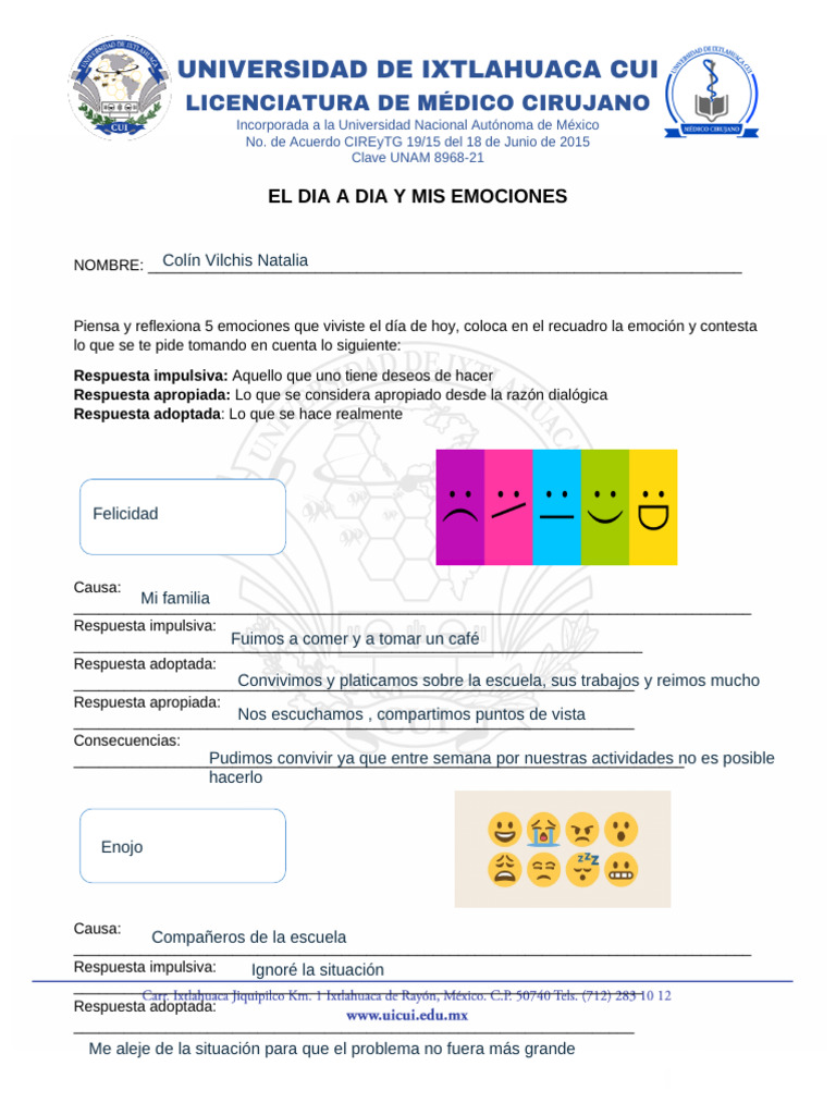 Emoción - Reacción | PDF | Relaciones personales, crianza y desarrollo ...