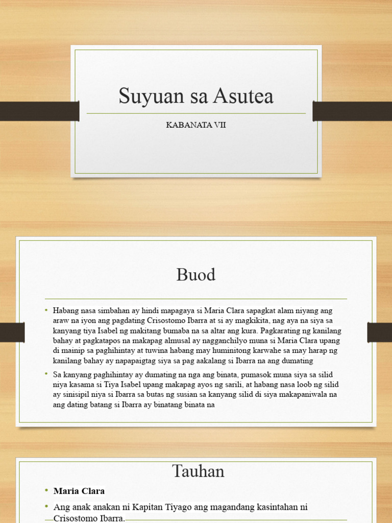 Suyuan Sa Asutea: Kabanata Vii | PDF