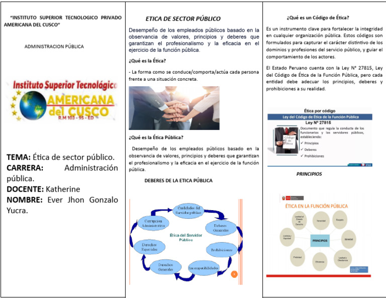 Etica De Sector Publico Gonzalo Pdf