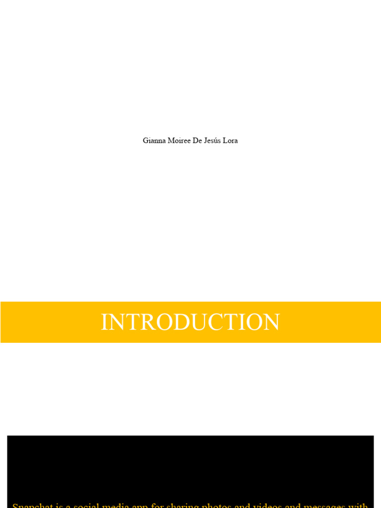 Snapchat Social Media Digital Platform | PDF | Snapchat | Software