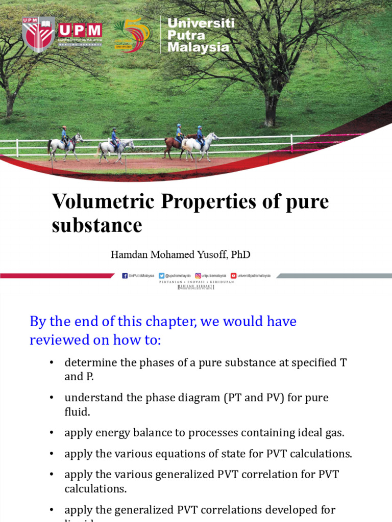 Volumetric Properties of Pure Substances | PDF | Gases | Intermolecular ...