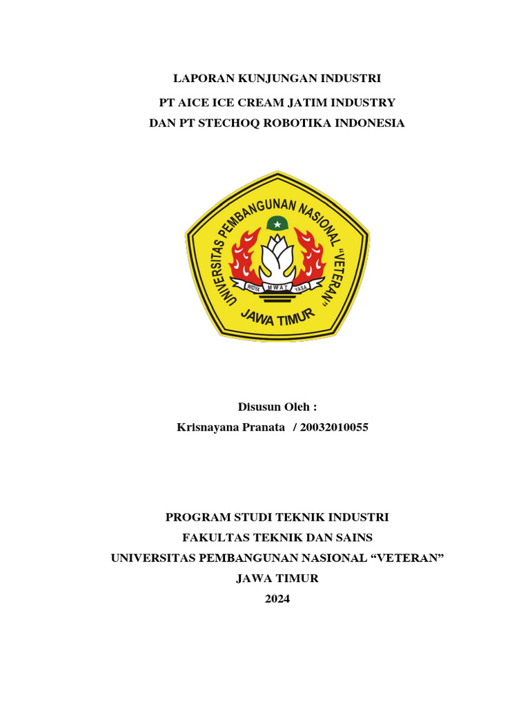 Laporan Kunjungan Industri - Krisna | PDF