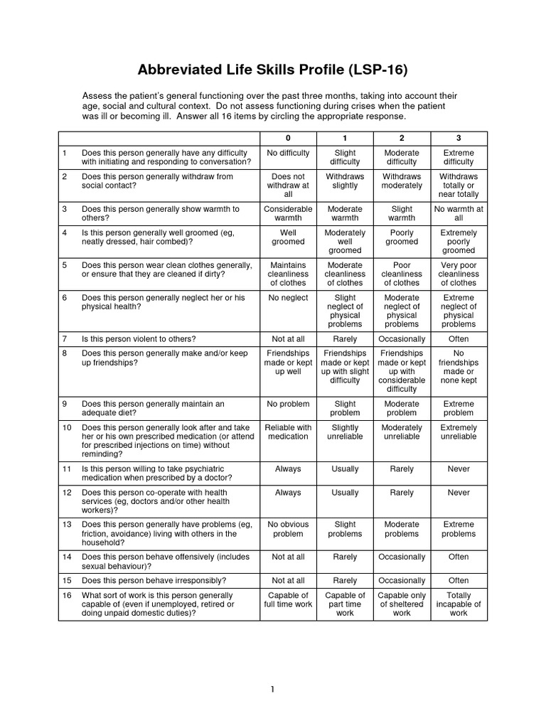 LSP 16 | PDF | Health Care | Clinical Medicine