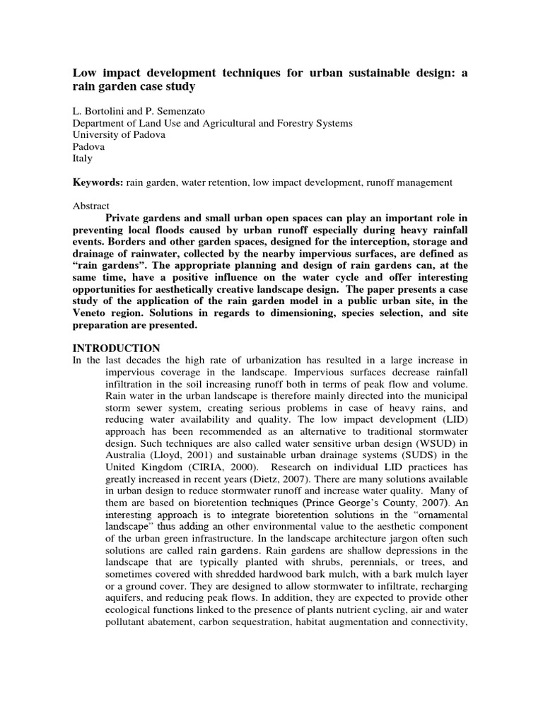 Low Impact Development Techniques For Ur | PDF | Surface Runoff ...
