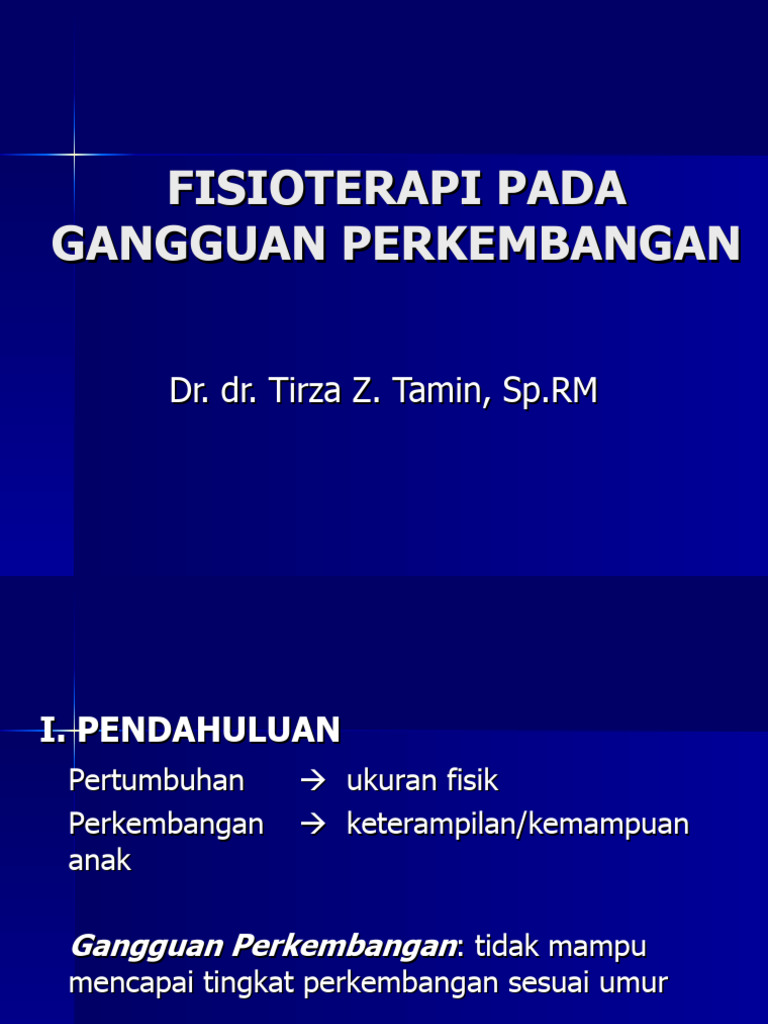 Dokumen - Tips - Fisioterapi Pada Gangguan Perkembangan | PDF | Pengembangan Diri