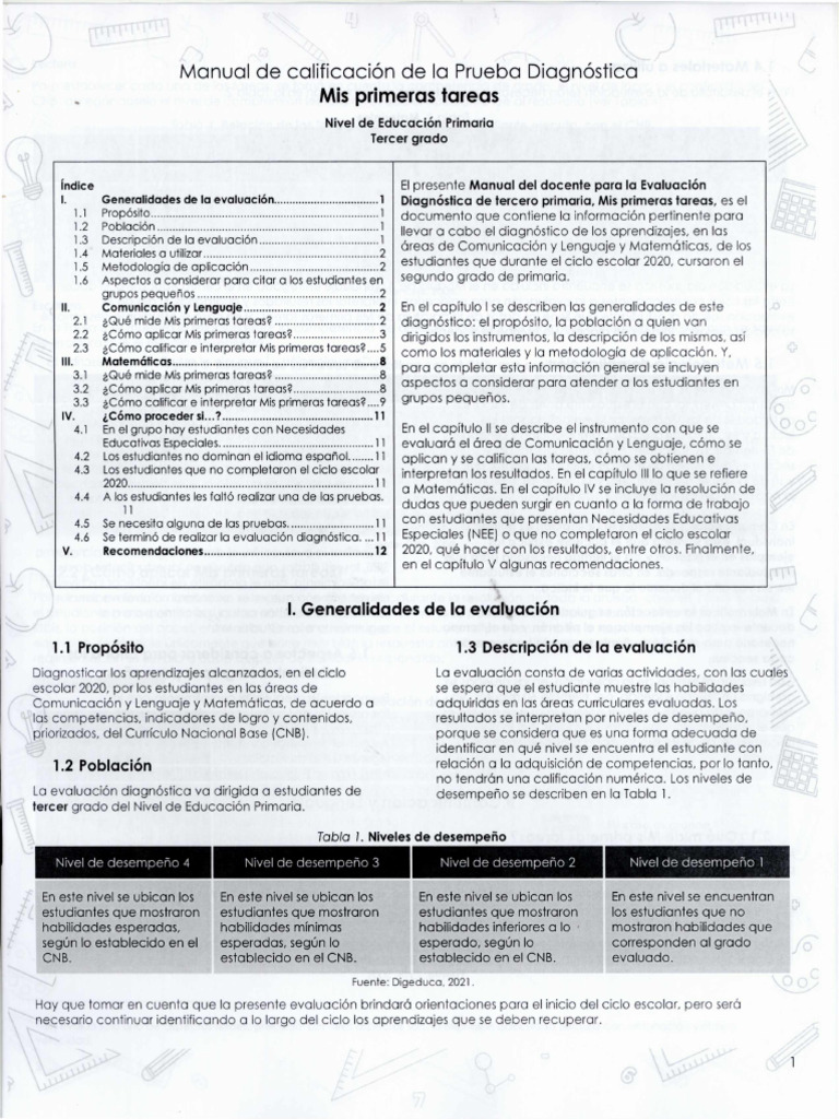 Manual de Aplicación Del Diagnóstico Del Apoyo Emocional y Manual de Calificación de Prueba ...