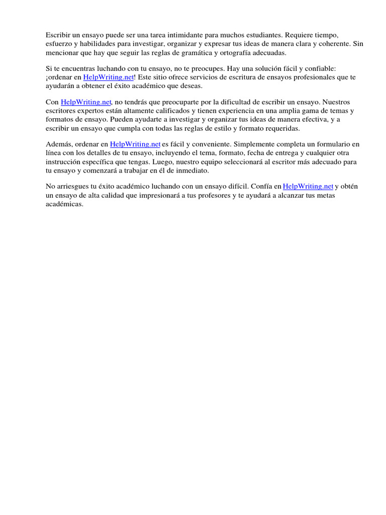 ¡Cómo Escribir Un Ensayo Exitoso! | PDF | Ensayos | Escritura