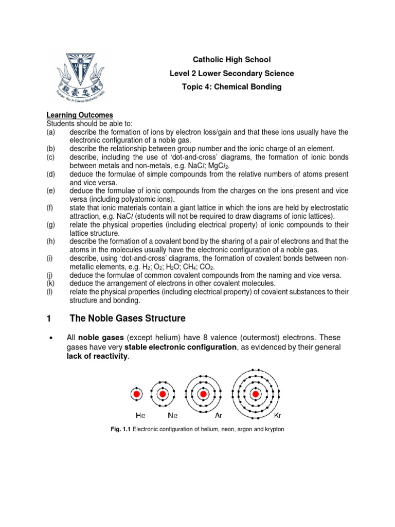 Chemical Bonding in Ionic Compounds | PDF | Ion | Ionic Bonding