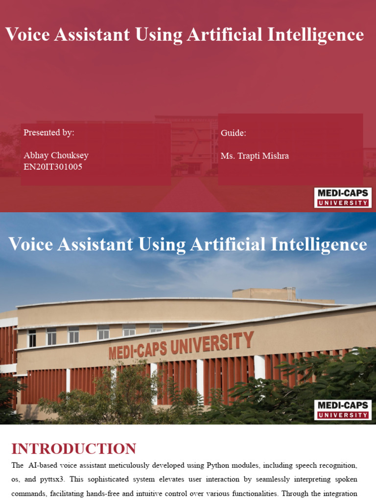 Ai Voice Assistant | PDF | Artificial Intelligence | Intelligence (AI) & Semantics