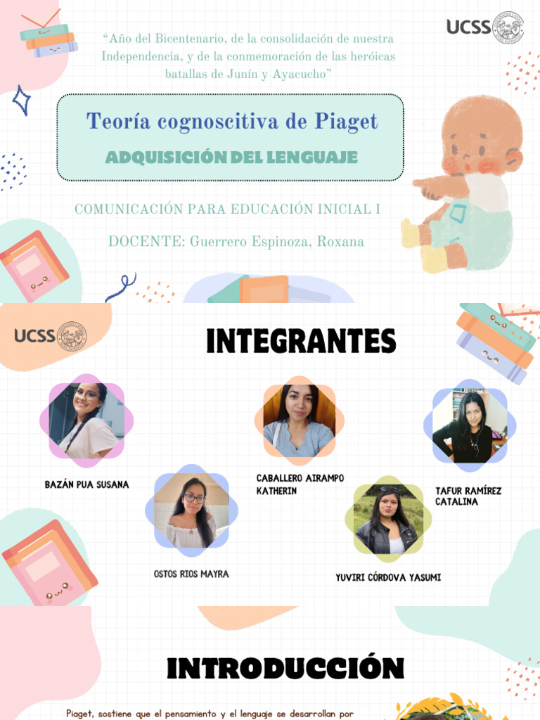 Teoría Cognitiva de Piaget | PDF | Pensamiento | Aquisición de idioma
