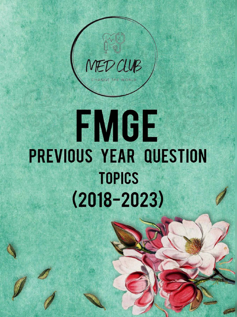 Fmge Pyt (2018-2023) | PDF