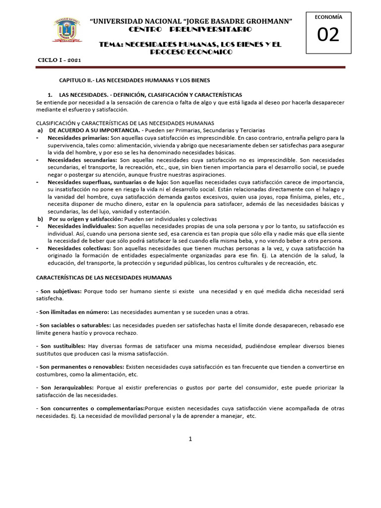 Pract. 02 Economía | PDF | Bienes | Consumo (economía)