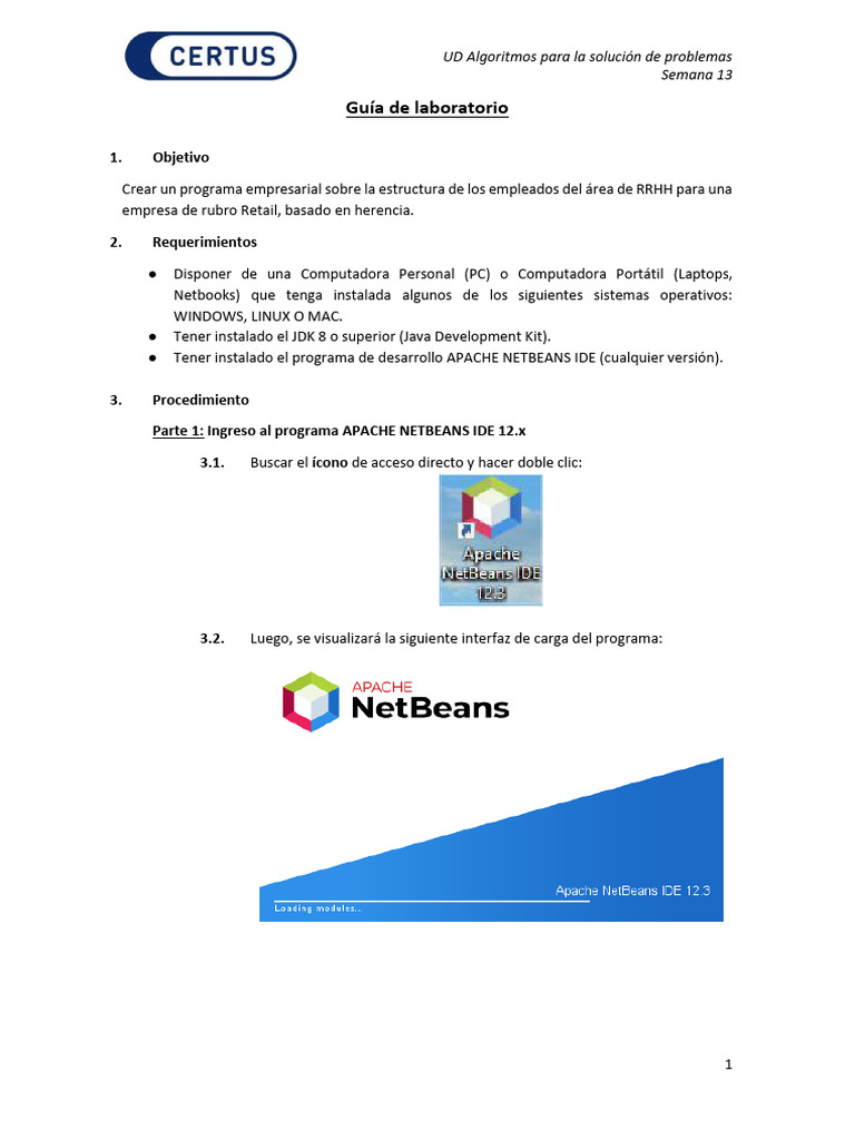 Semana 13 - Guía de laboratorio lenguaje de programacion CERTUS | PDF ...