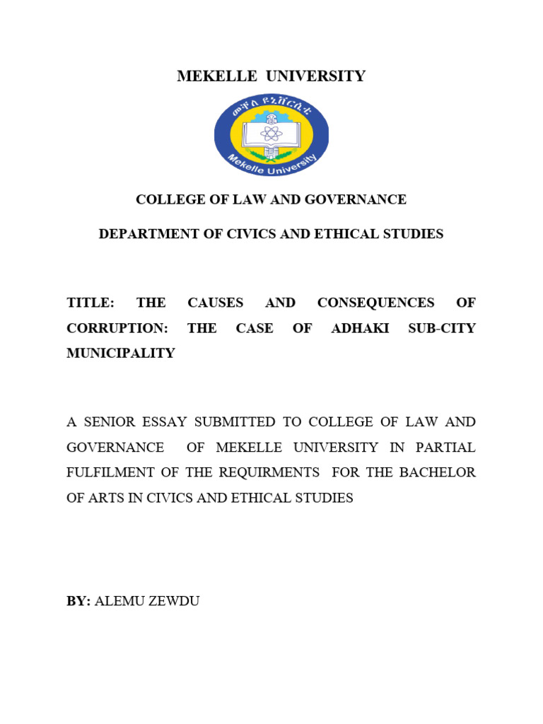 Causes and Consequences of Corruption | PDF | Corruption | Bribery