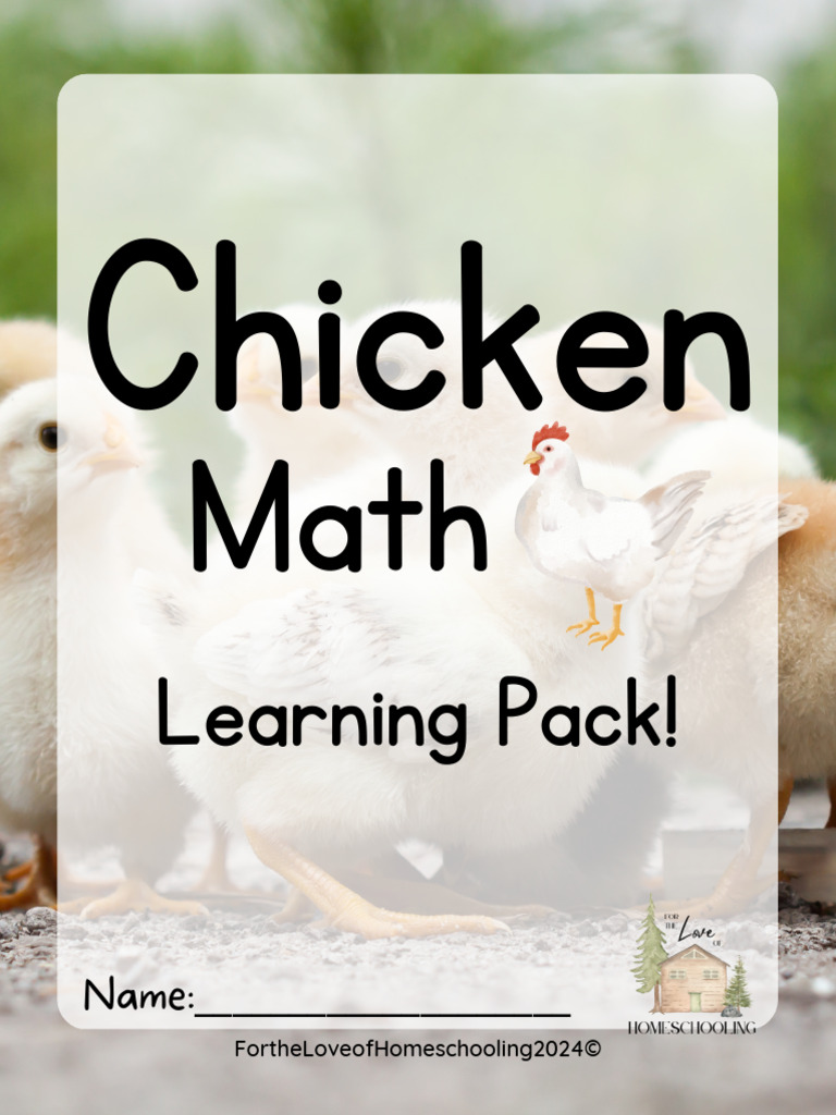 Chicken Math Learning Pack by FTLOH | PDF | Pie Chart | Chicken