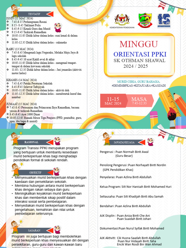 Buku Program Orientasi Dan Didik Hibur Ppki 2024 | PDF