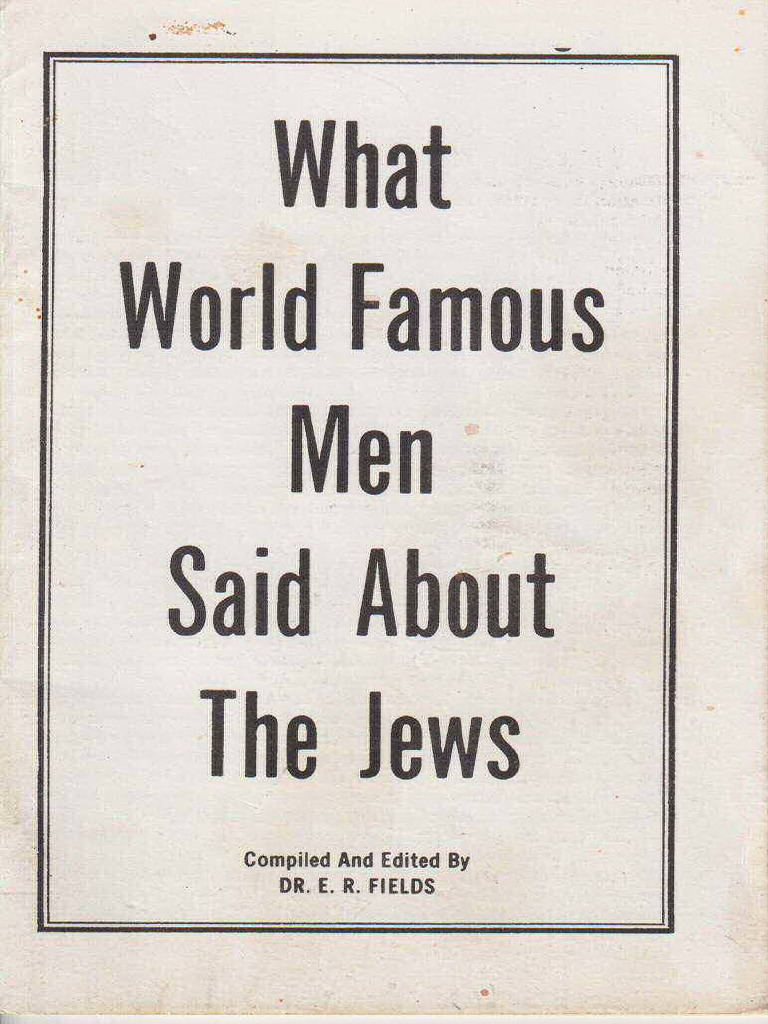 What World Famous Men Said About The Jews | PDF