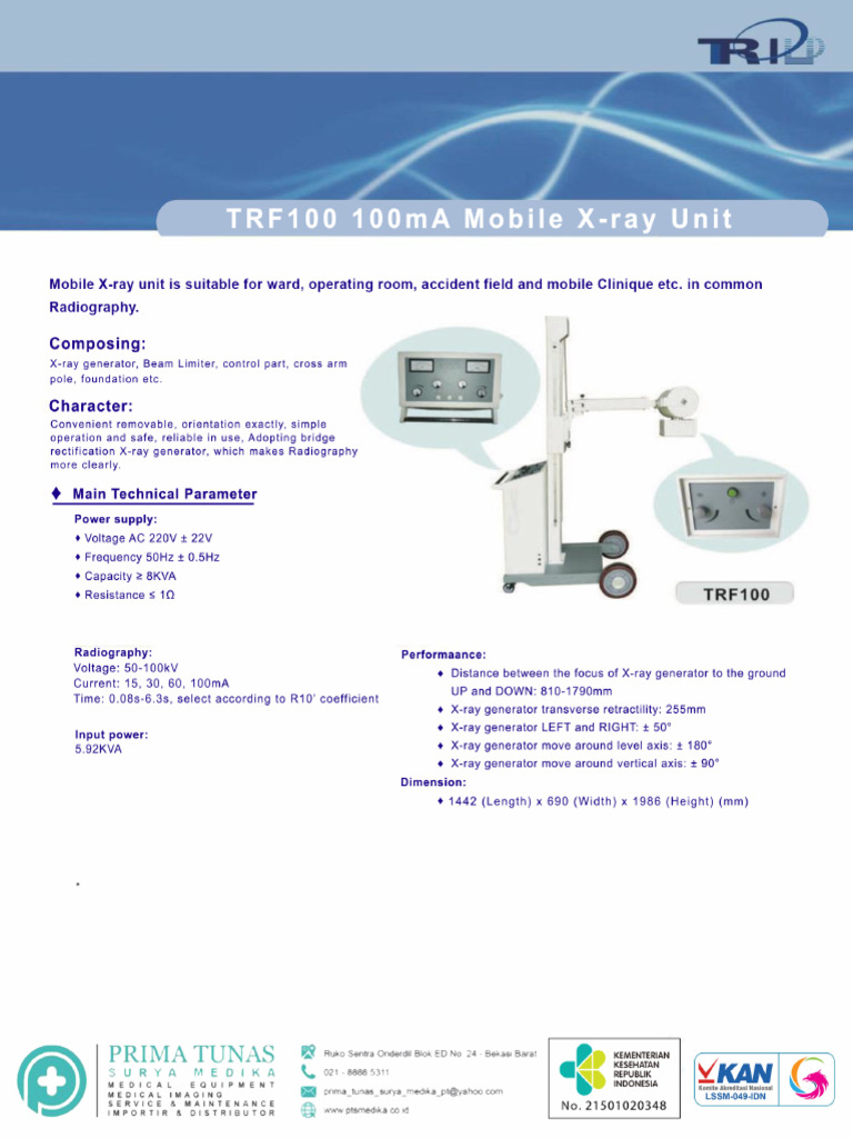 Xray TRF100 Brochure | PDF