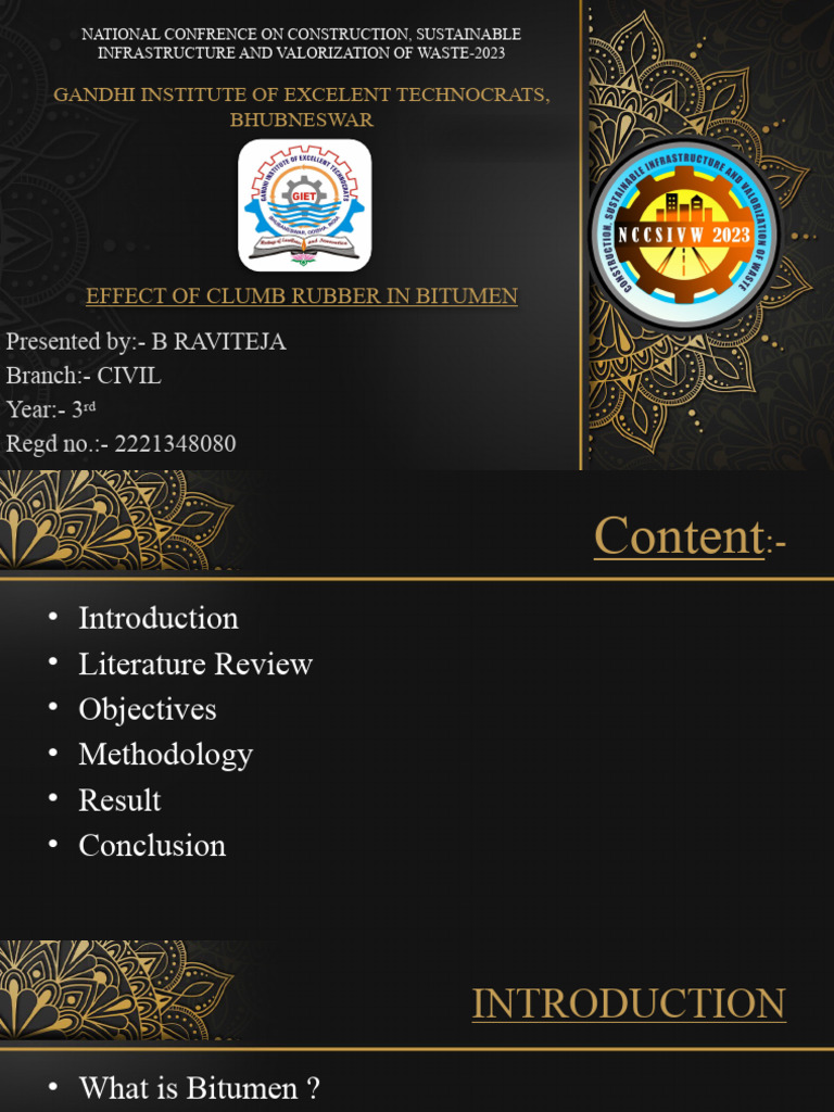 Ravi Effect of Clumb Rubber | PDF | Road Surface | Materials