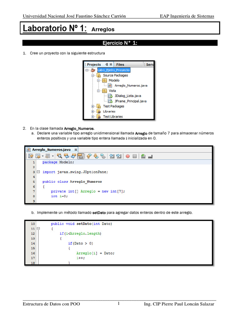 ESPOO - Laboratorio-N-01 | PDF | Programación orientada a objetos ...