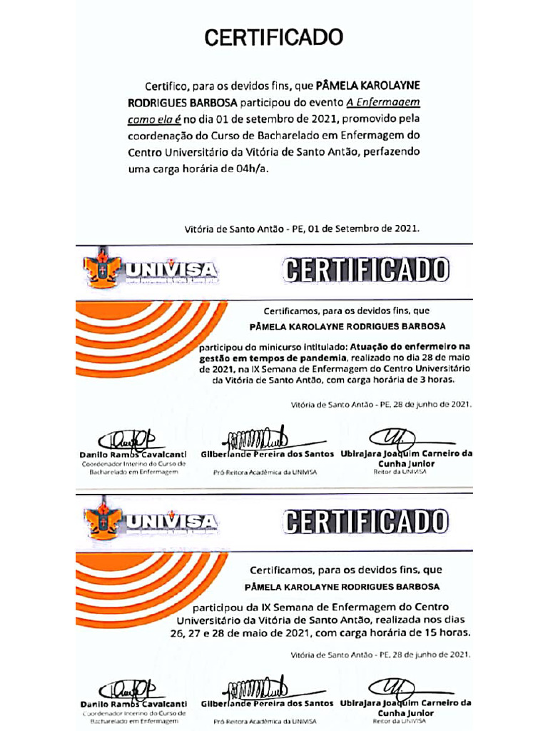 Certificados | PDF