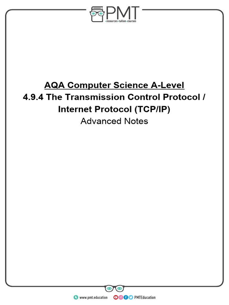 9.4. The Transmission Control Protocol - Internet Protocol (TCP IP) | PDF | Ip Address | Port ...