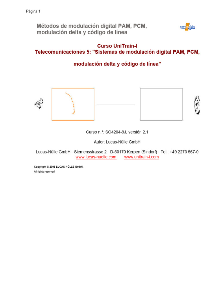 II (Manual Métodos de Modulación Digital PAM, PCM, Modulación Delta y Código de Línea) | PDF ...