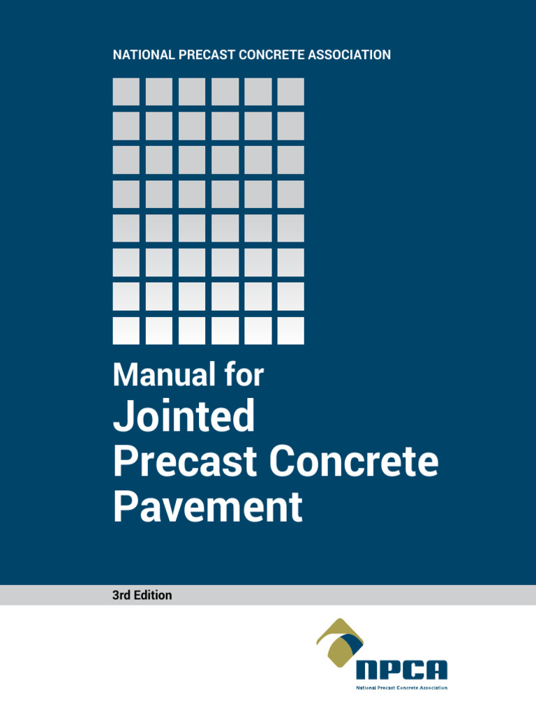 NPCA JPRCP Manual 2022 Web Version | PDF | Road Surface | Concrete