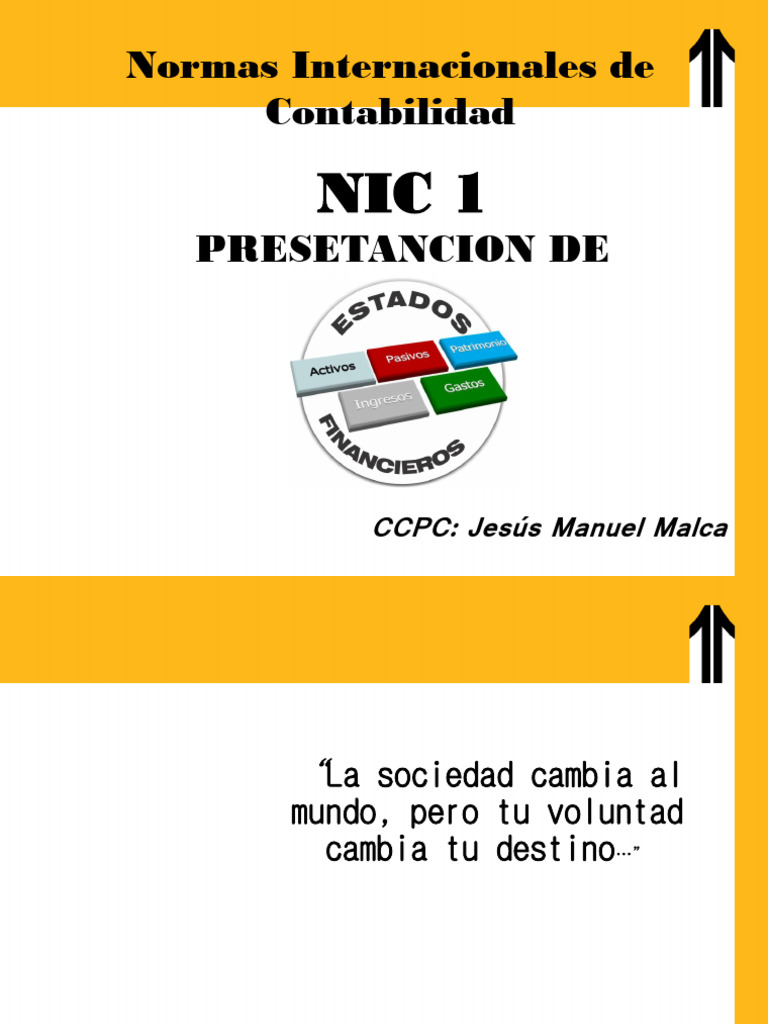 NIC 1 Presentación de EE FF | PDF | Contabilidad | Estado financiero