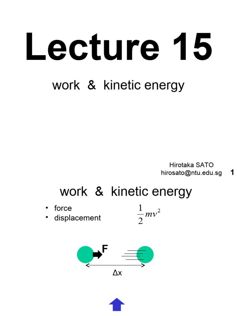 Work and Kinetic Energy Principles | PDF | Physical Phenomena ...